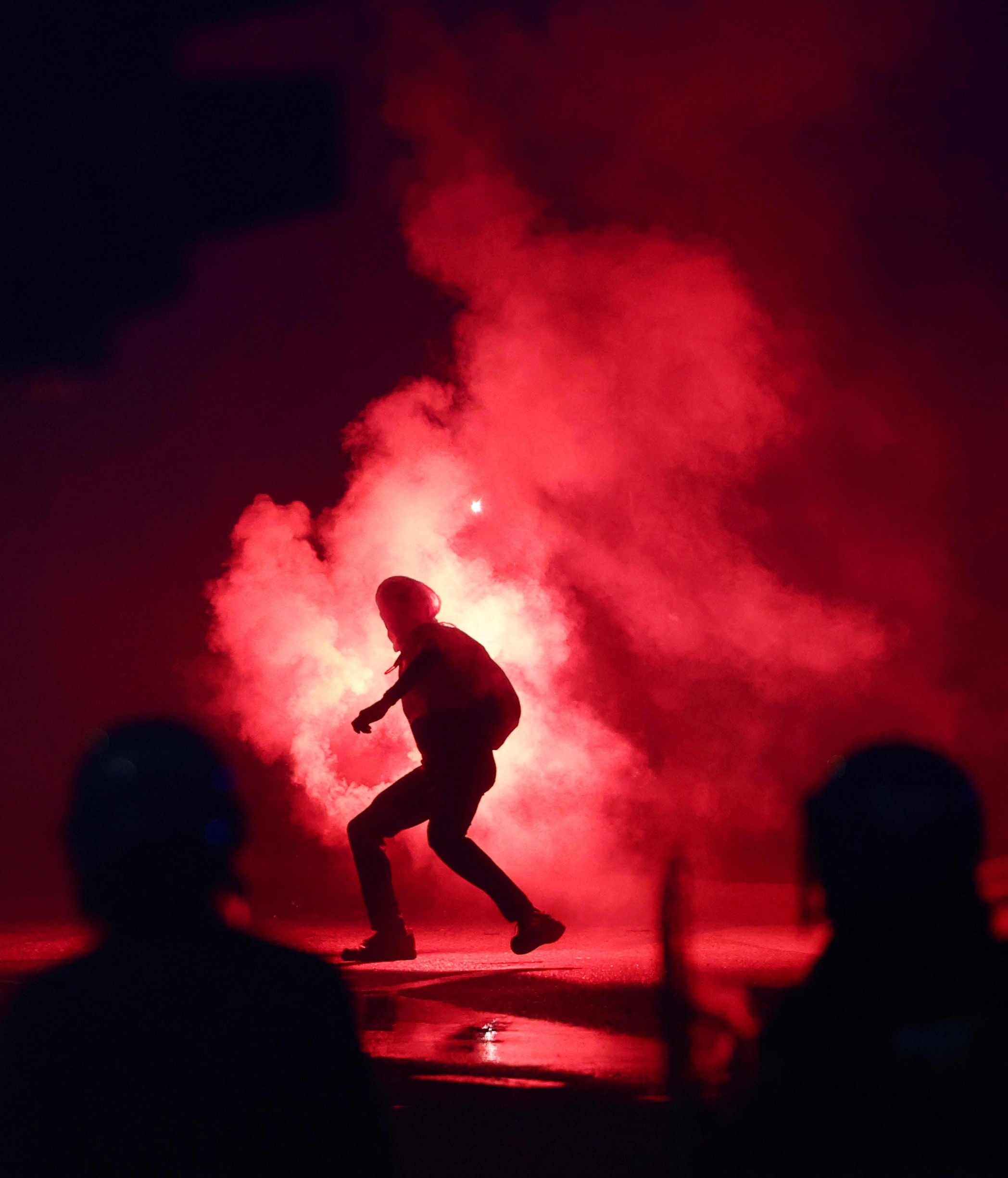 Clashes at pro-Palestinian march against Italy vs Israel FIFA World Cup ...