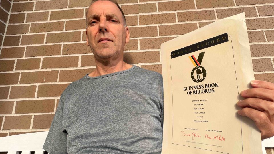 This man could tell you his name, but it’d take roughly 20 minutes