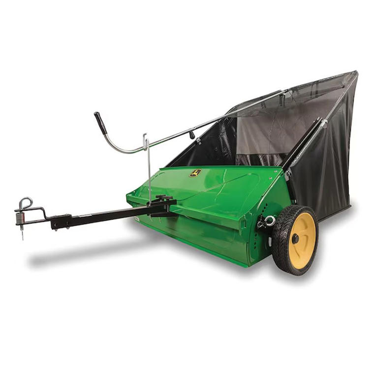 These lawn sweepers are perfect for clearing leaves right now and grass ...