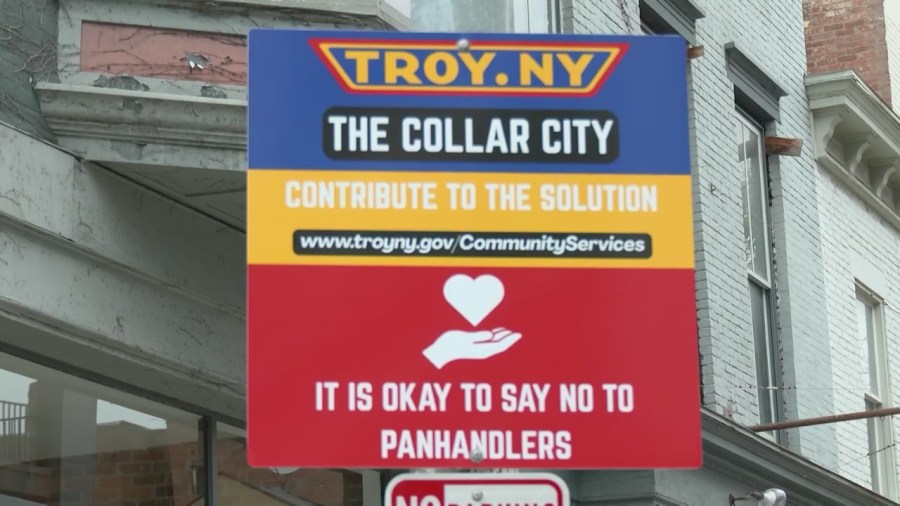 Troy’s new signs spark debate over panhandling