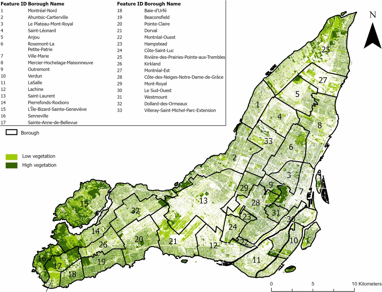 Urban heat in Montreal is linked to unequal green space access