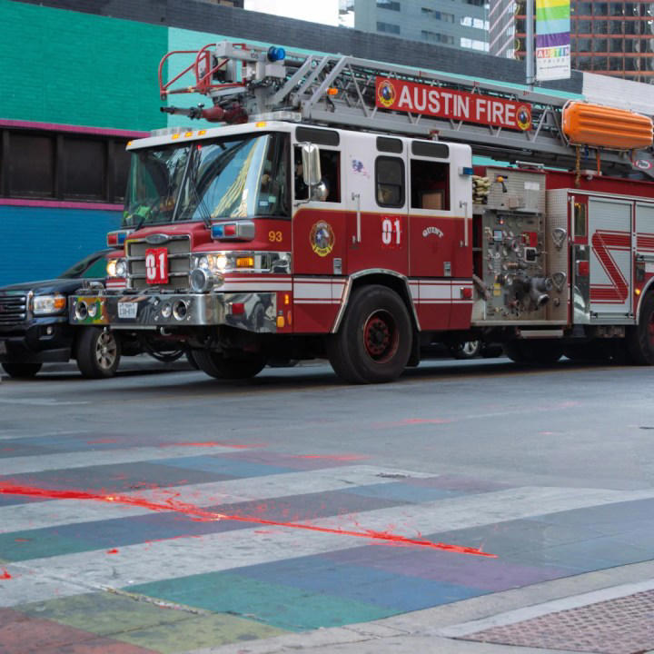 ‘Feel so much community’: AFD removes red paint thrown on rainbow ...