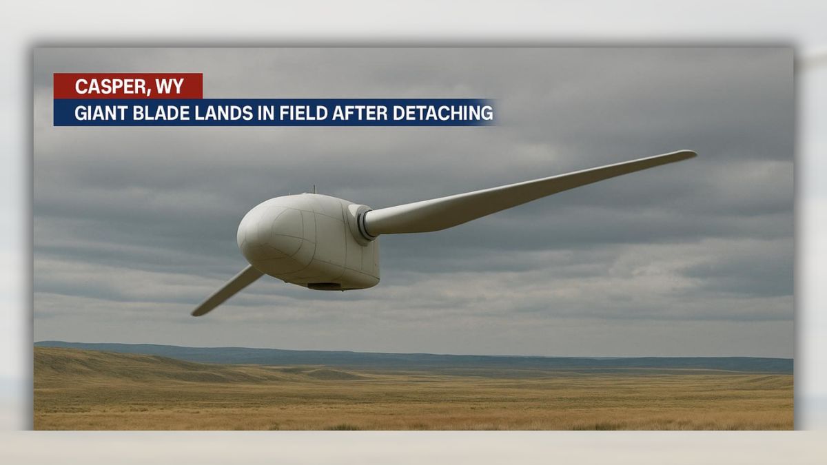Did wind turbine blade fly 'like a helicopter' 47 miles across Wyoming?