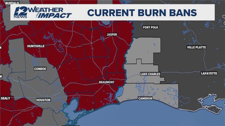 Burn bans in effect across Southeast Texas as firefighters battle ...