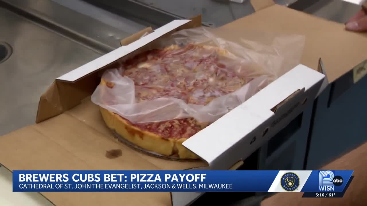 Milwaukee's playoff win over Cubs brings deep dish pizza to cathedral cafe