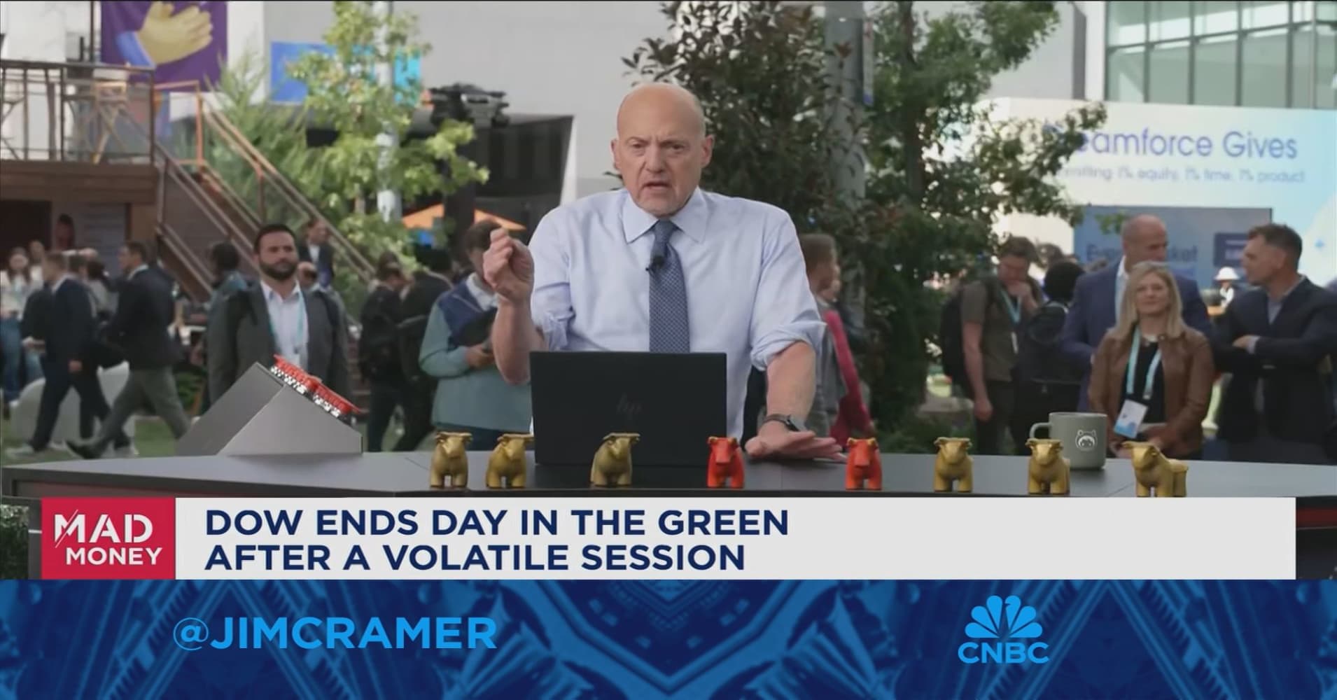 Today stocks in the real economy came roaring back, says Jim Cramer