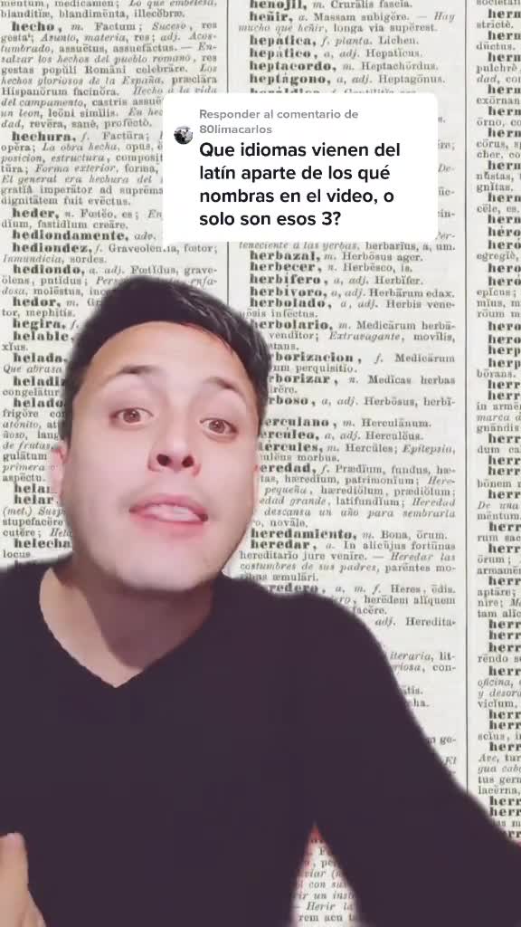 Responder a @80limacarlos | Lenguas que vienen del latín #idiomas