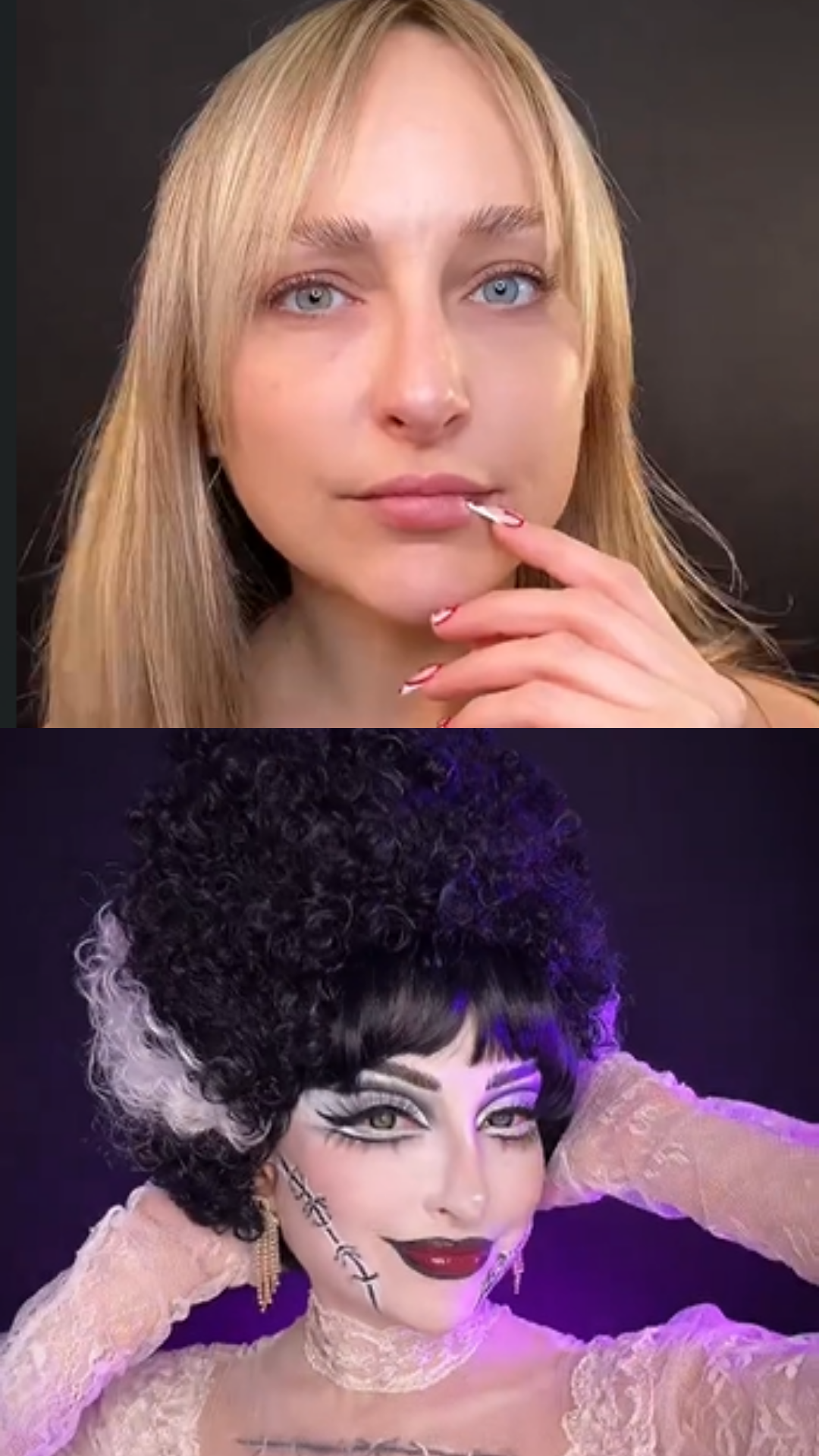 Bride of Frankenstein Makeup and Costume Tutorial