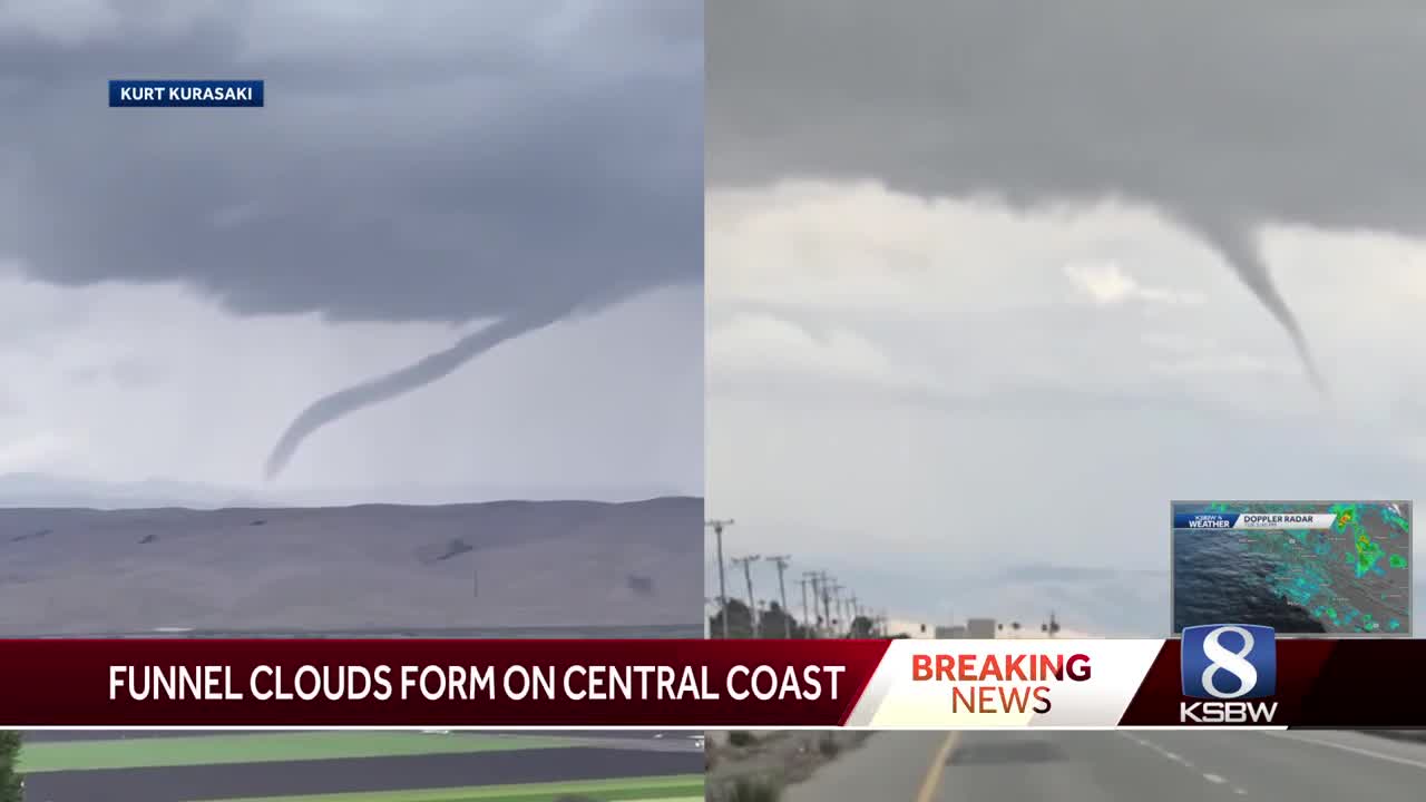 Funnel clouds surprise residents in Salinas and Hollister, NWS is ...