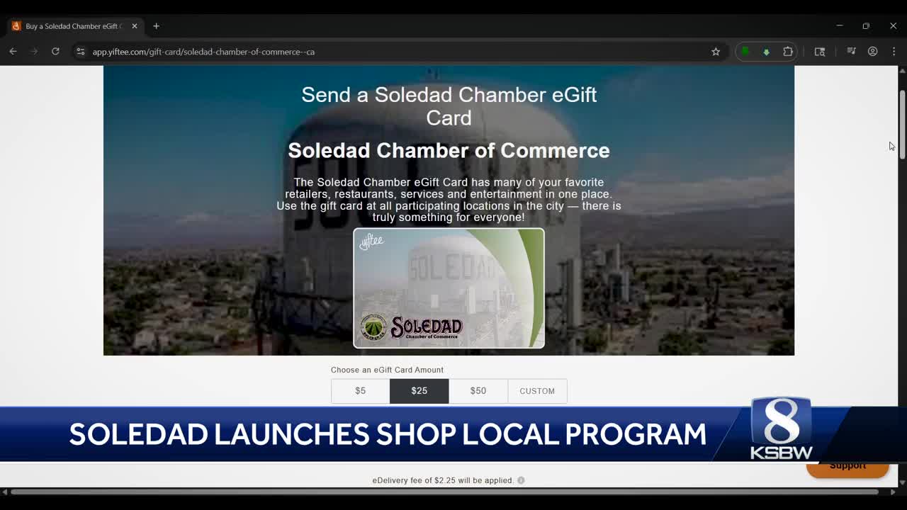 Soledad Chamber launches ‘Shop Local’ E-Gift Card program to boost ...