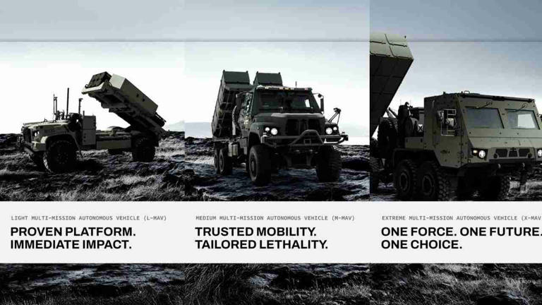Oshkosh Defense unveils new line of autonomous vehicles capable of ...