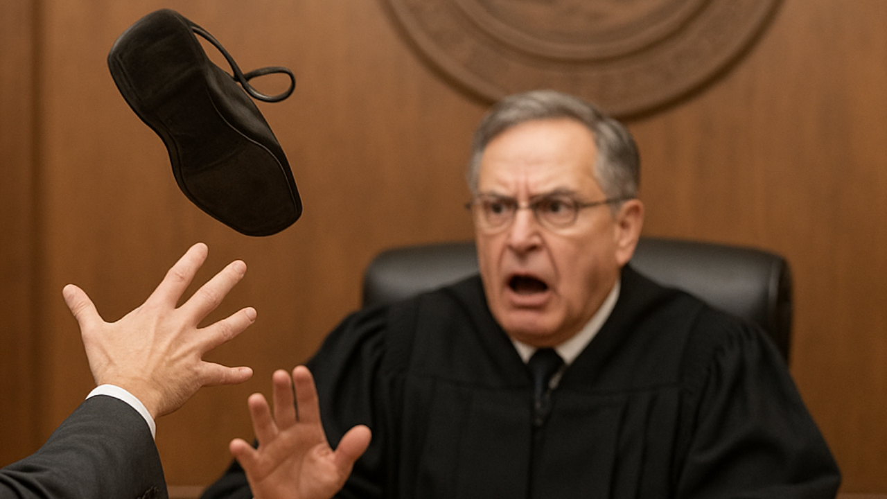 Courtroom chaos: Ahmedabad man throws shoes at judge after acquittal ...