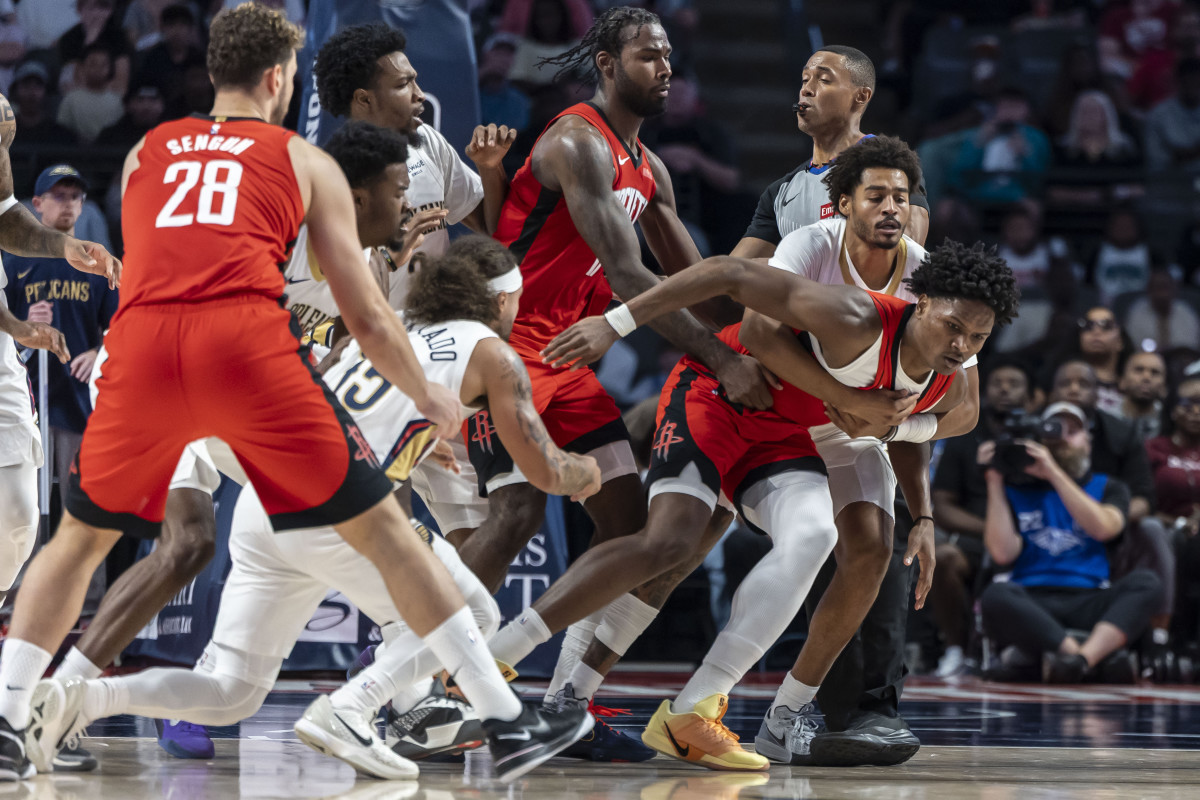 Brawl Breaks Out During Rockets-Pelicans Preseason Game