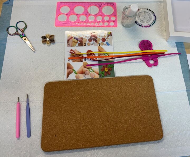 How to Make Some Art for Your Home With Paper and a Box Frame.