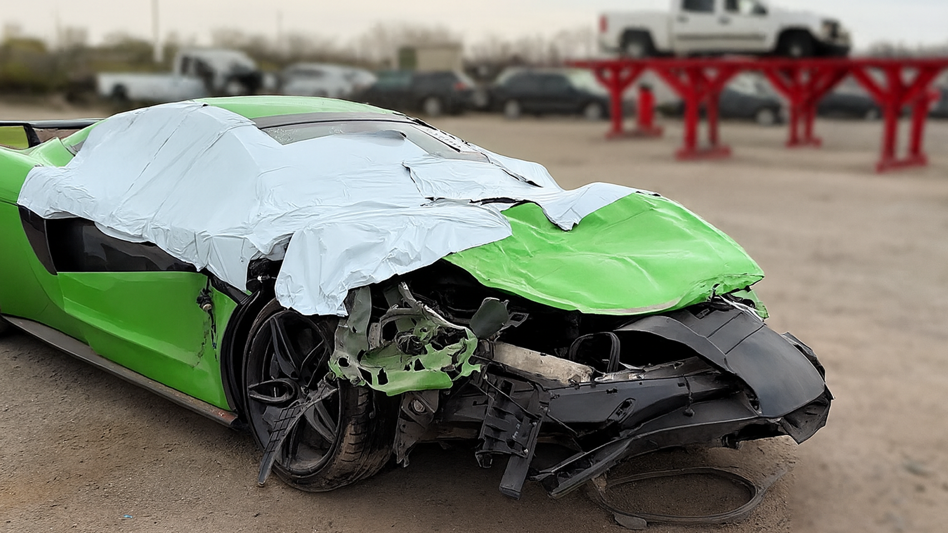 Wrecked Supercar Bought from Salvage Auction