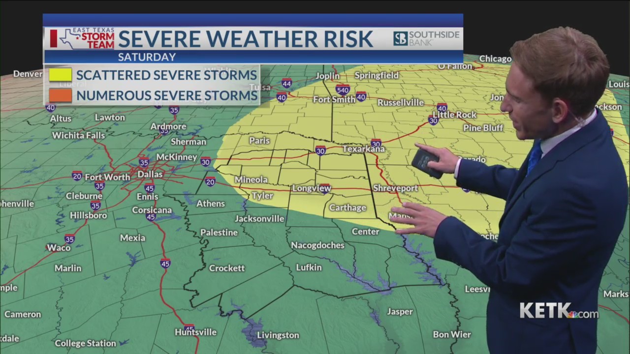 Tuesday Evening Forecast: Severe Weather Possible Saturday