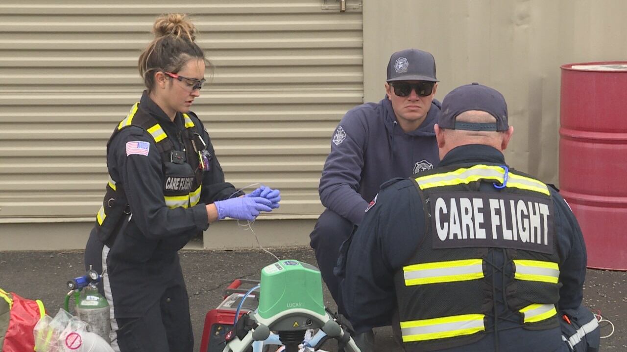 Care Flight, Truckee Meadows Fire meet for joint training exercise