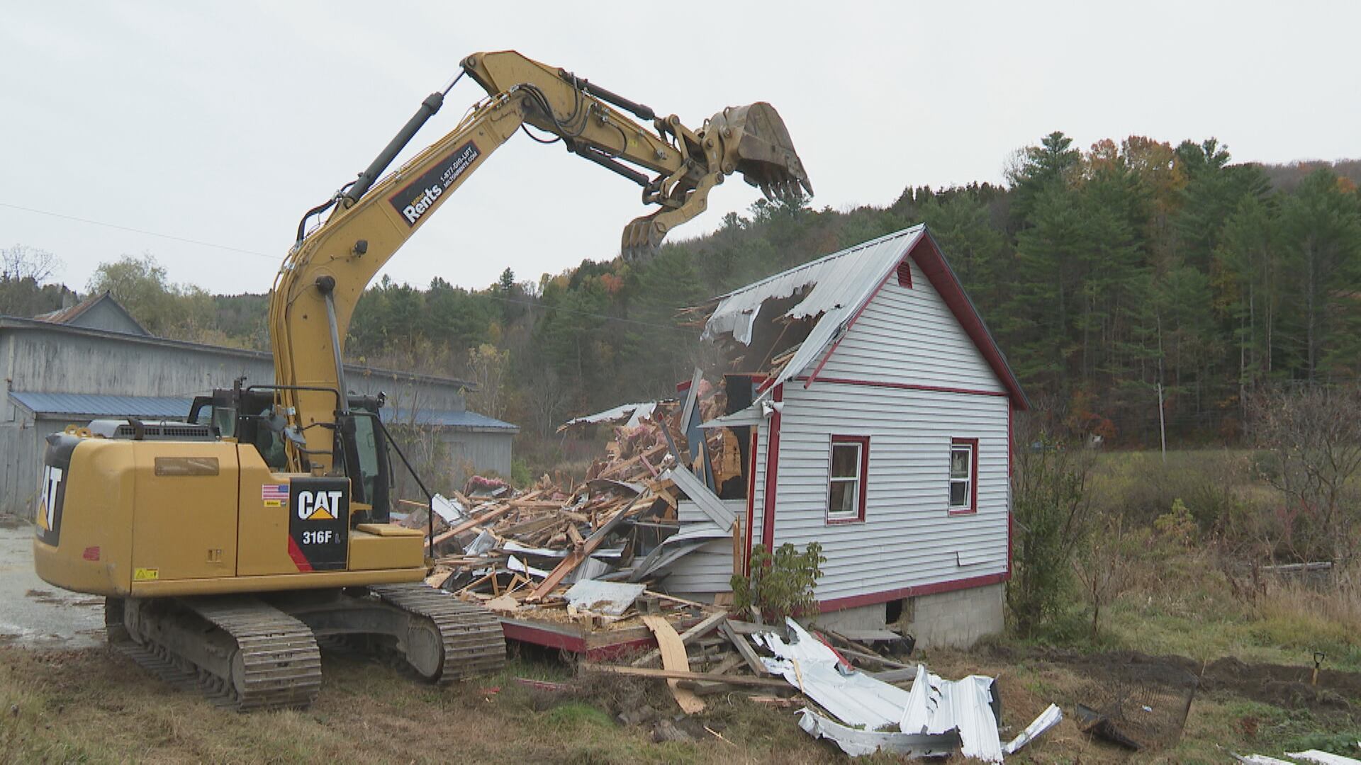 Crews begin demolishing flooded 2023 homes under FEMA buyout