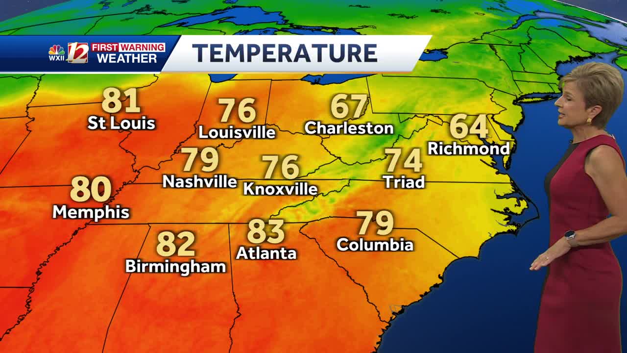 Warm Wednesday, cooler air arrives Thursday