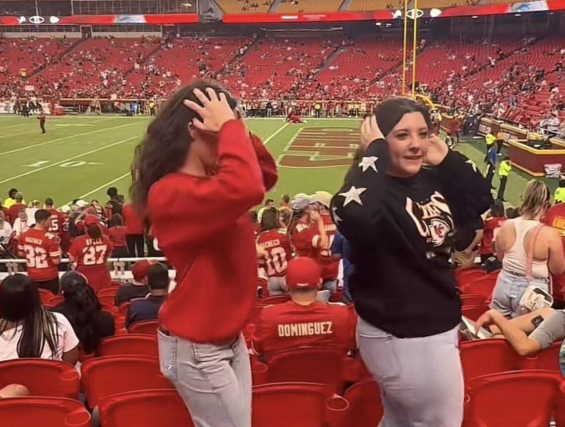 Chiefs fans bring viral Taylor Swift dance to Arrowhead. It's Travis ...