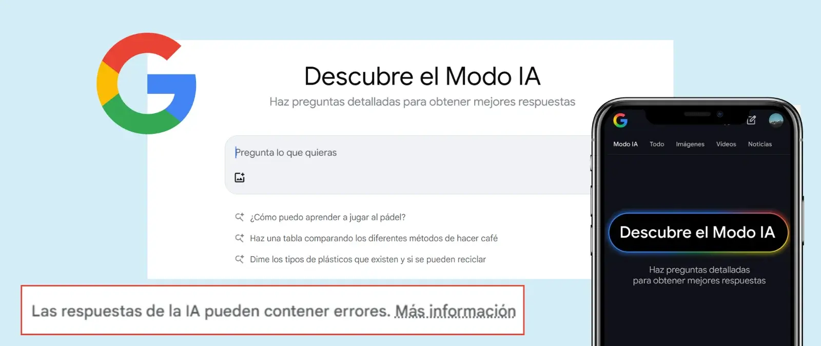 Google activa el Modo IA en su buscador: qué cambia y cómo usarlo
