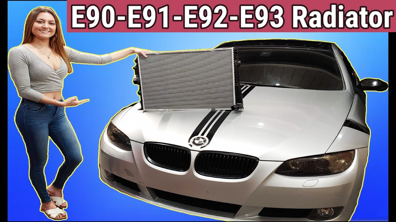 E90 E91 E92 E93 Radiator Replacement Full Process