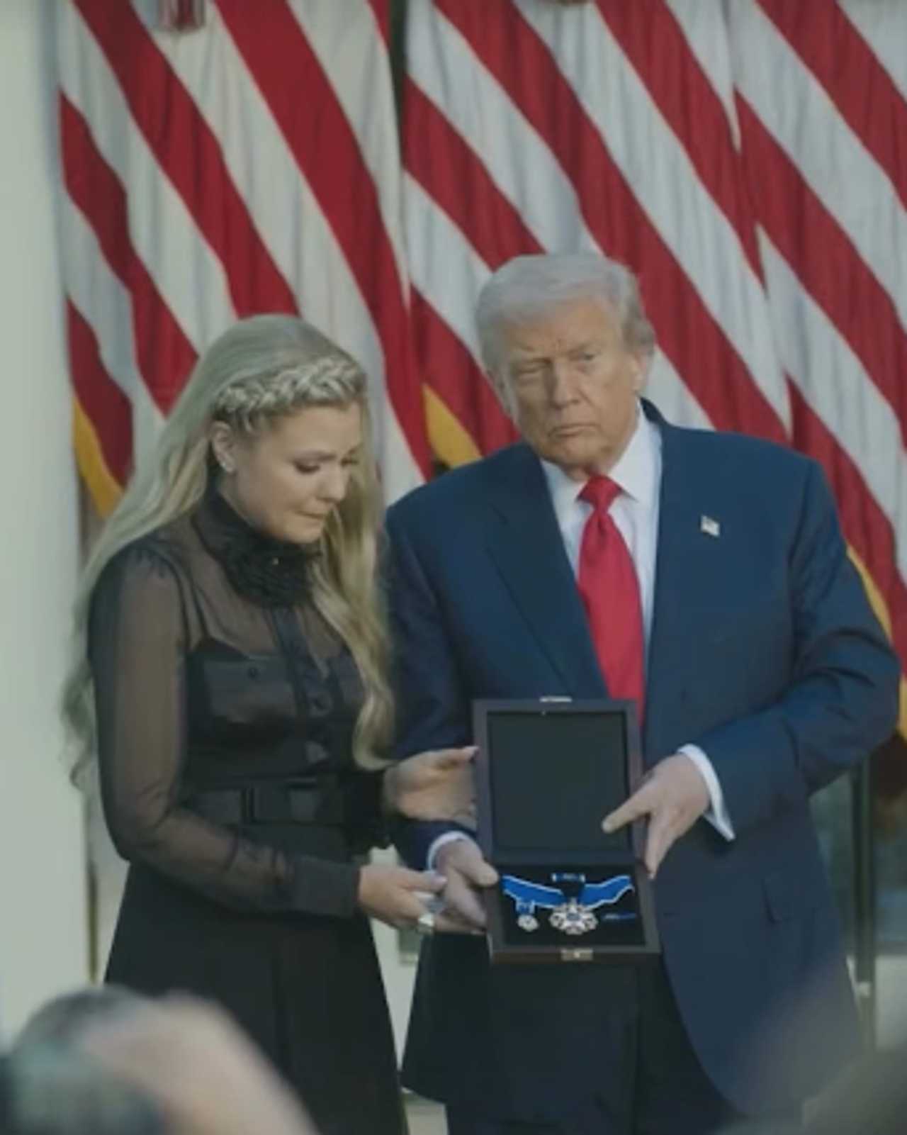 Erika Kirk Accepts Trump's Medal Of Freedom For Slain Husband On His ...