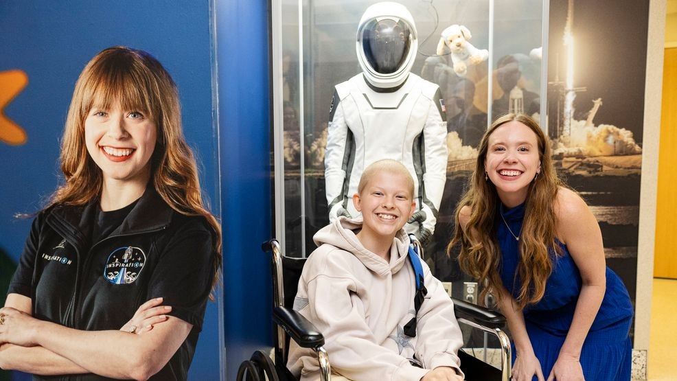St. Jude Children's Research Hospital unveils space suit of cancer survivor