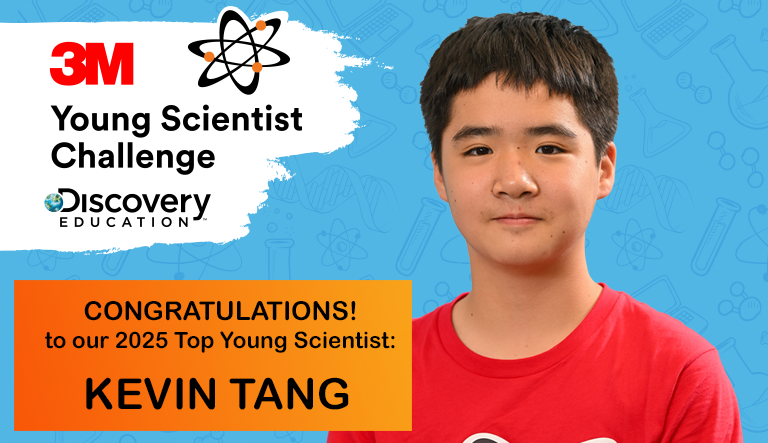 An eighth grader has been crowned 'America's Top Young Scientist' for 2025