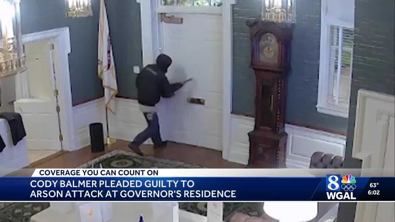 Suspect in governor's residence arson attack pleads guilty