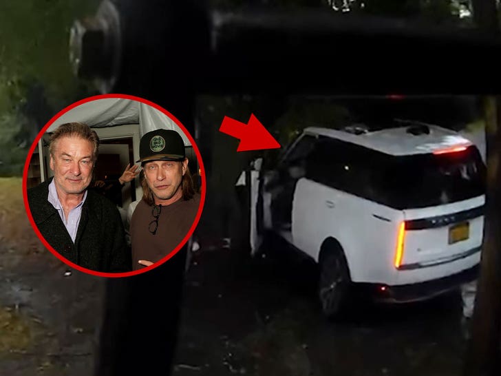 Alec Baldwin & Brother Stephen's SUV Crash Seen on Dashcam Video