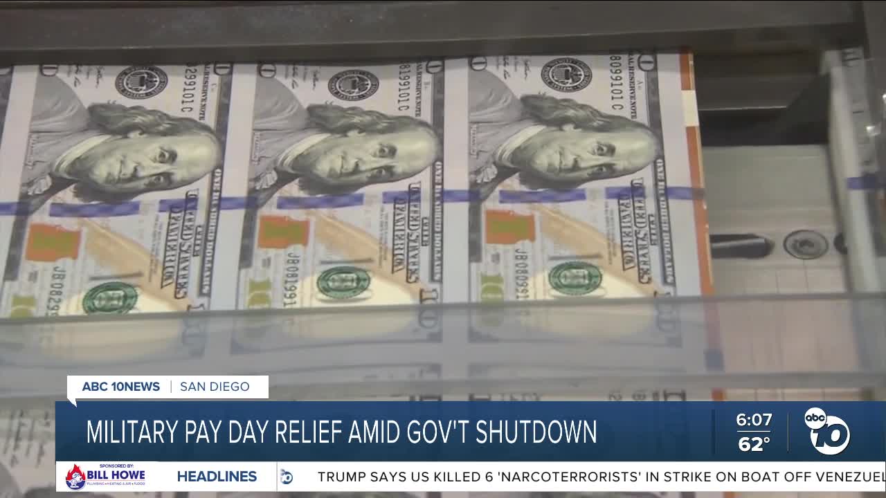 Payday relief for military coming amid government shutdown, but for how ...