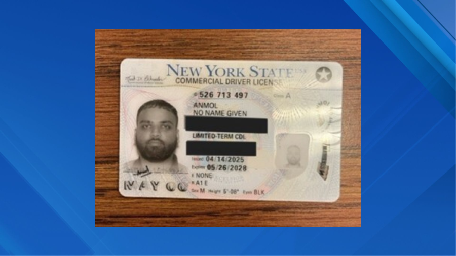 Truck driver with New York driver’s license issued to ‘No Name Given ...