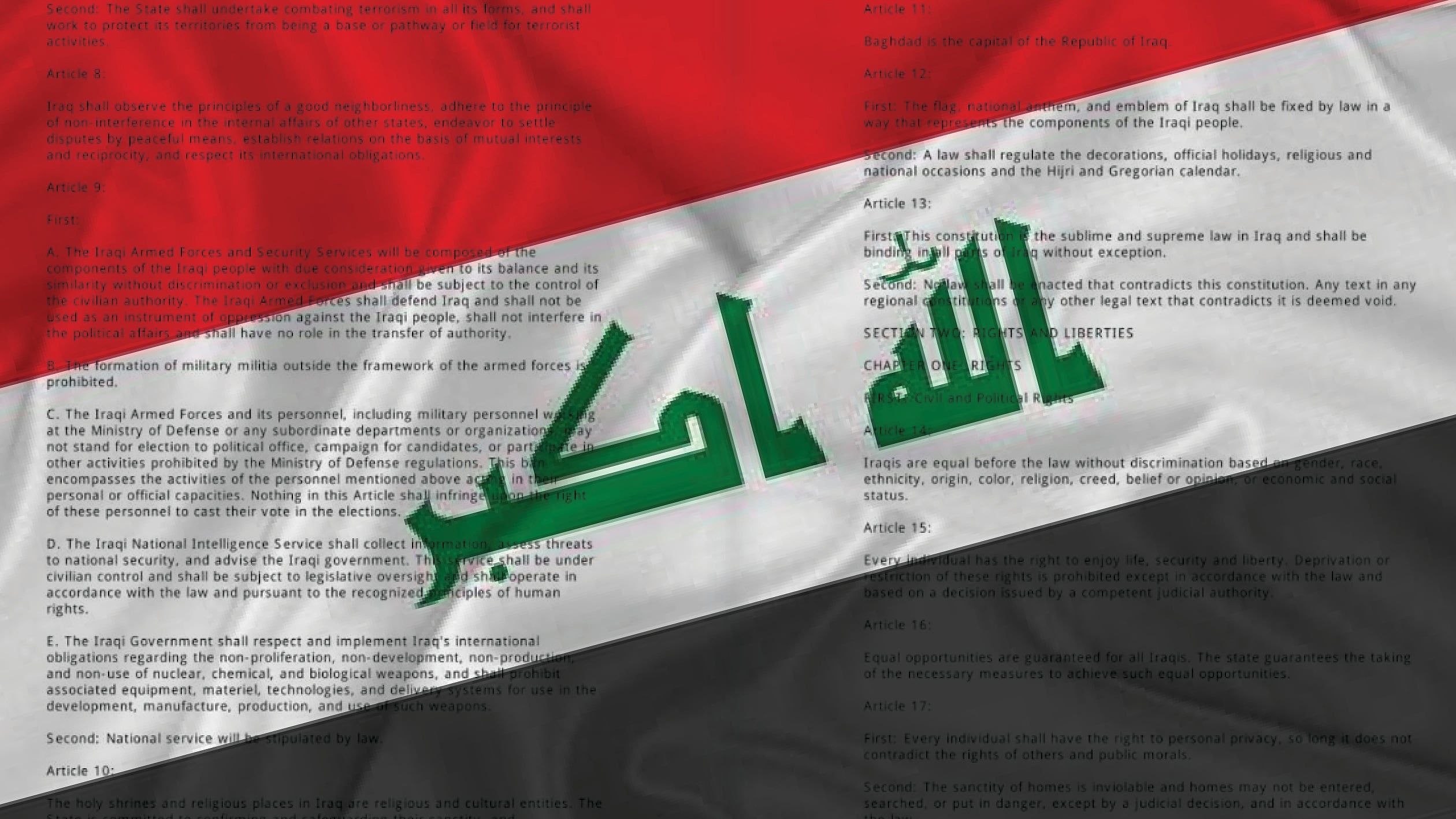 Iraq’s constitution reaches 20-year milestone but remains a source of ...