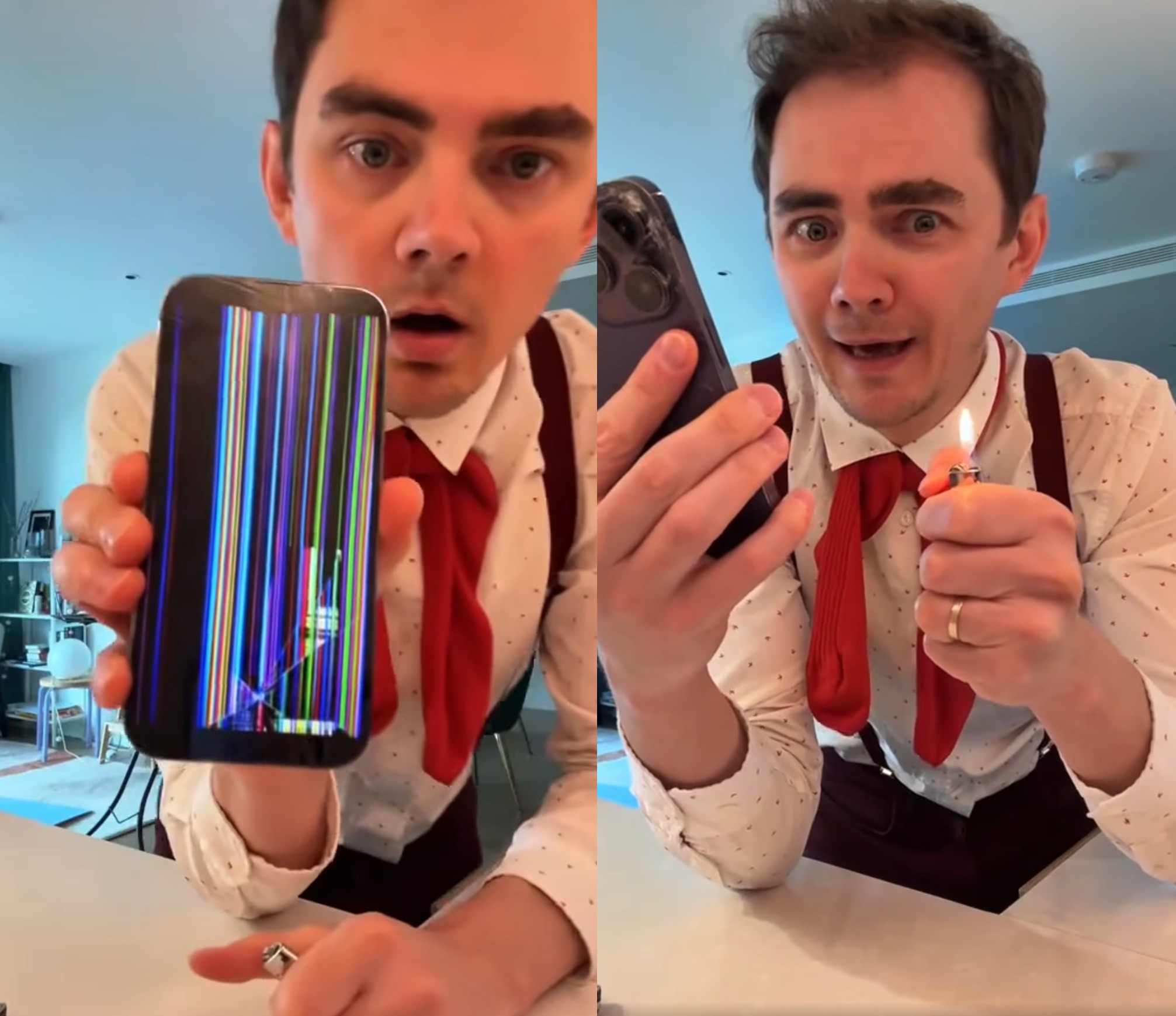 Can you fix a broken screen with fire?