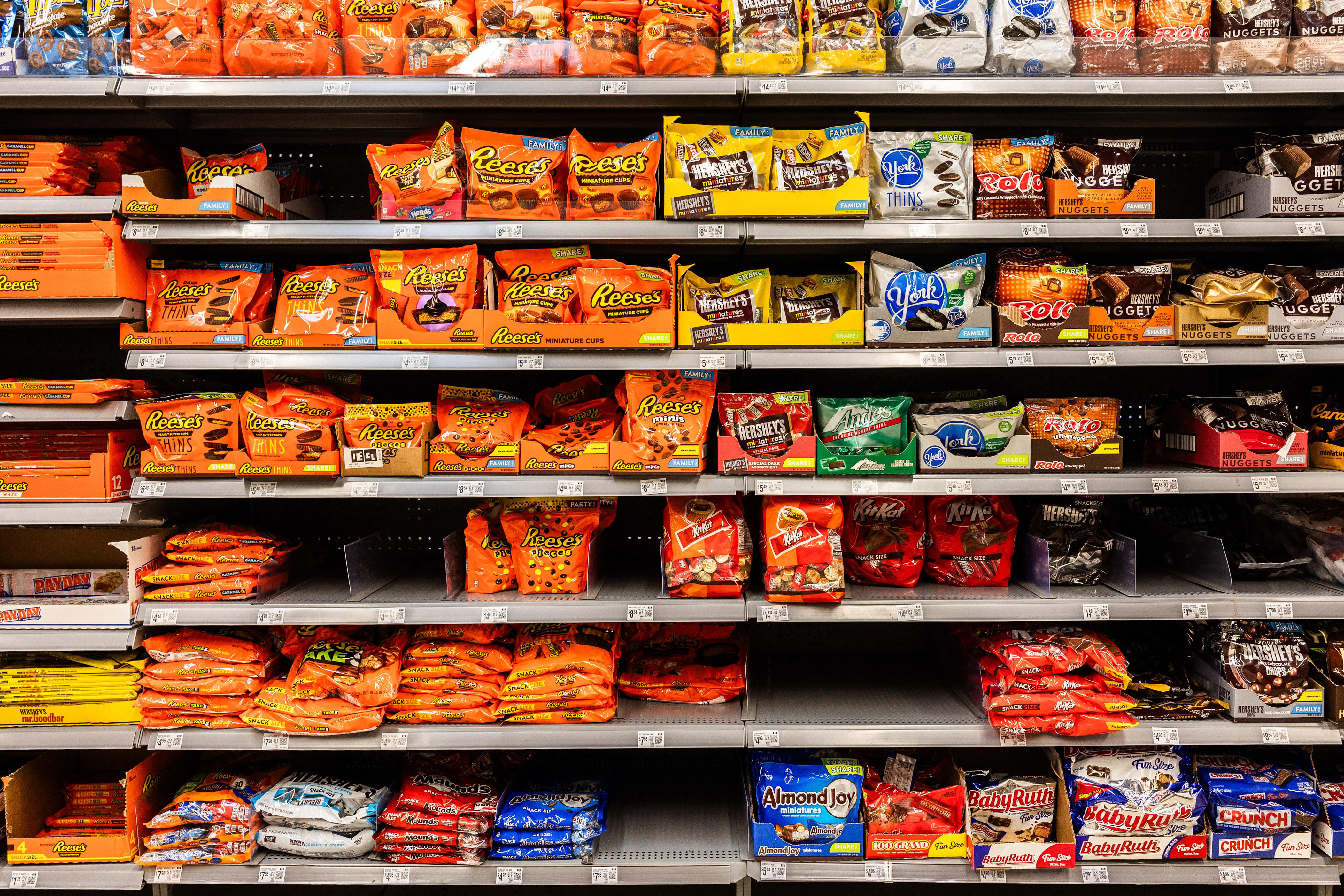 What was the top candy brand this past year?