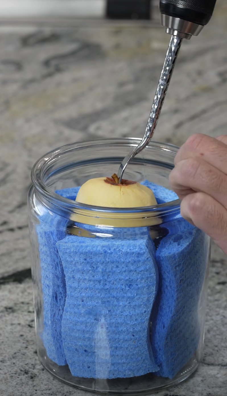 This is how I peel an apple in seconds!
