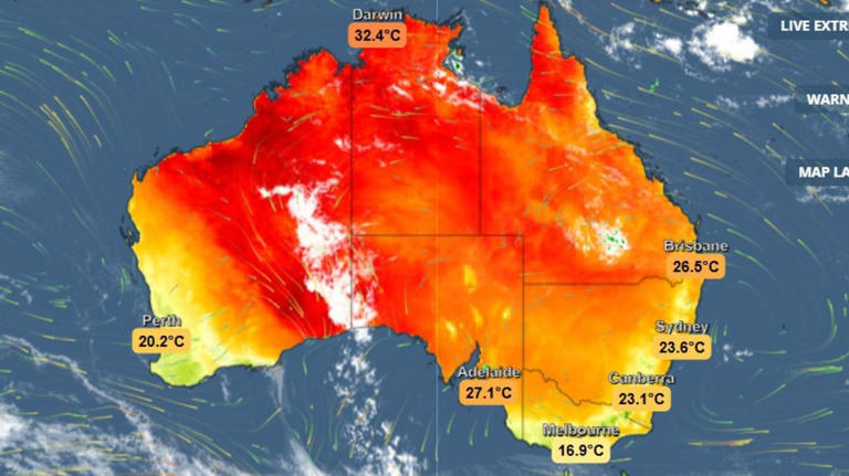 Aussies to swelter in 45C scorcher