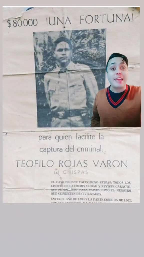 Teófilo Rojas Varón, alias Chispas #colombia #datoscuriosos #histo