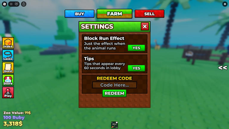 [ADMIN ABUSE] Raise Animals codes (December 2025)