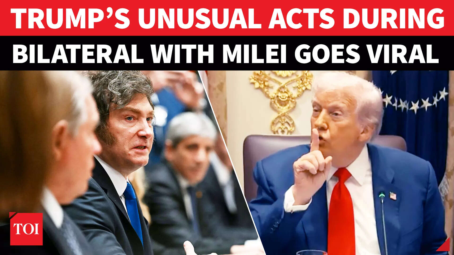 ’Shhhh, Just Stop...': Trump’s Weird Reaction Stuns Milei During ...