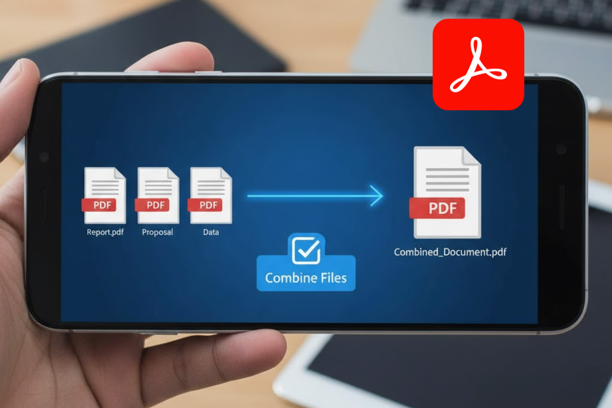 Une documentos: Combina archivos PDF con Adobe Acrobat en Android