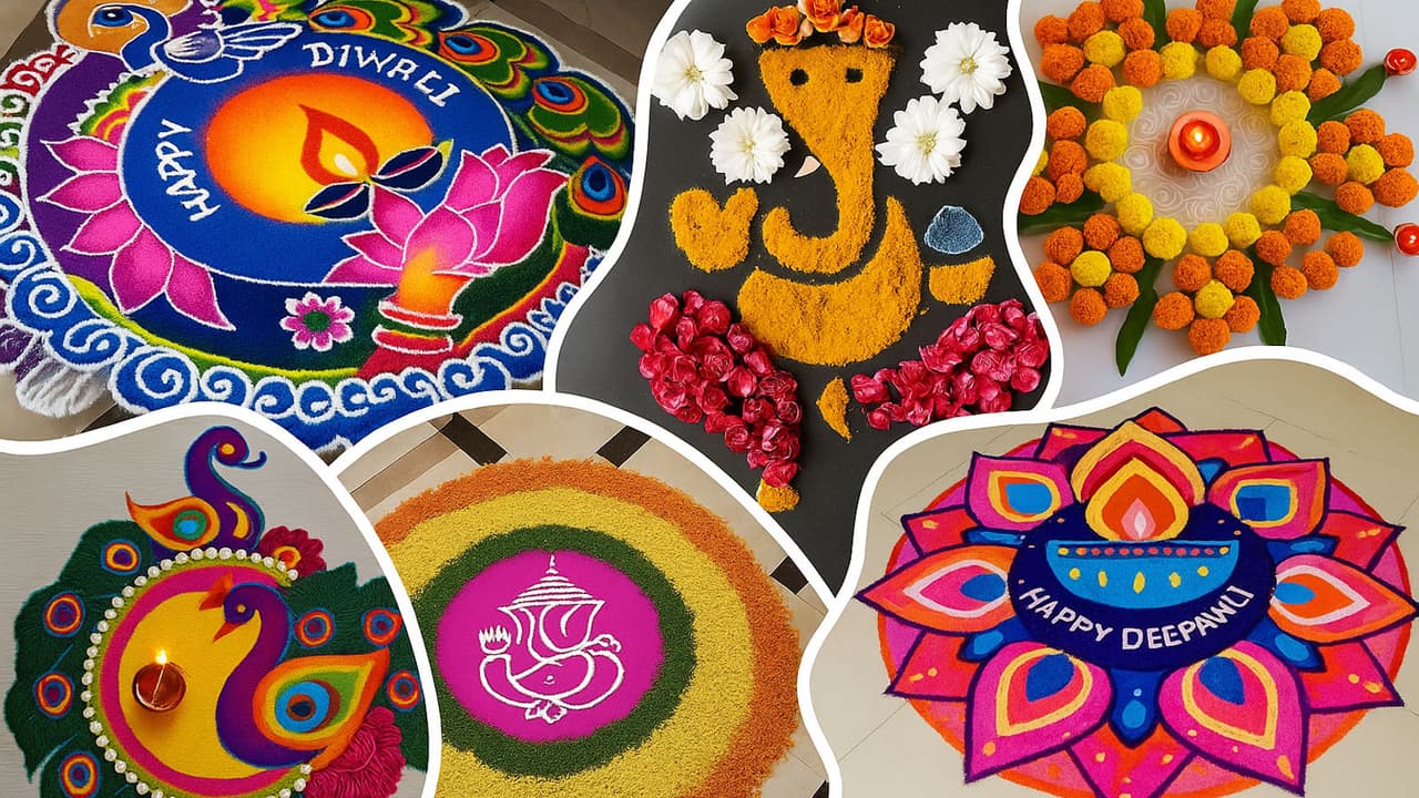Diwali 2025: Easy and Stunning Rangoli Designs to Light Up Your ...