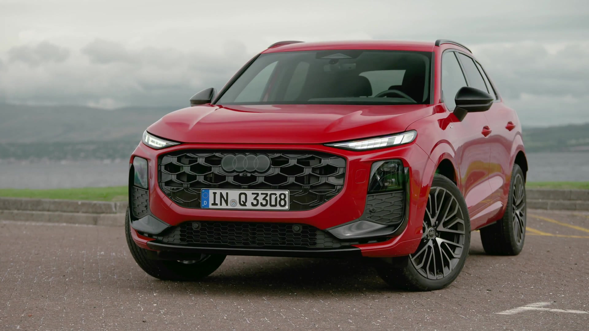 Audi Q3 SUV Exterior Design in Progressive Red