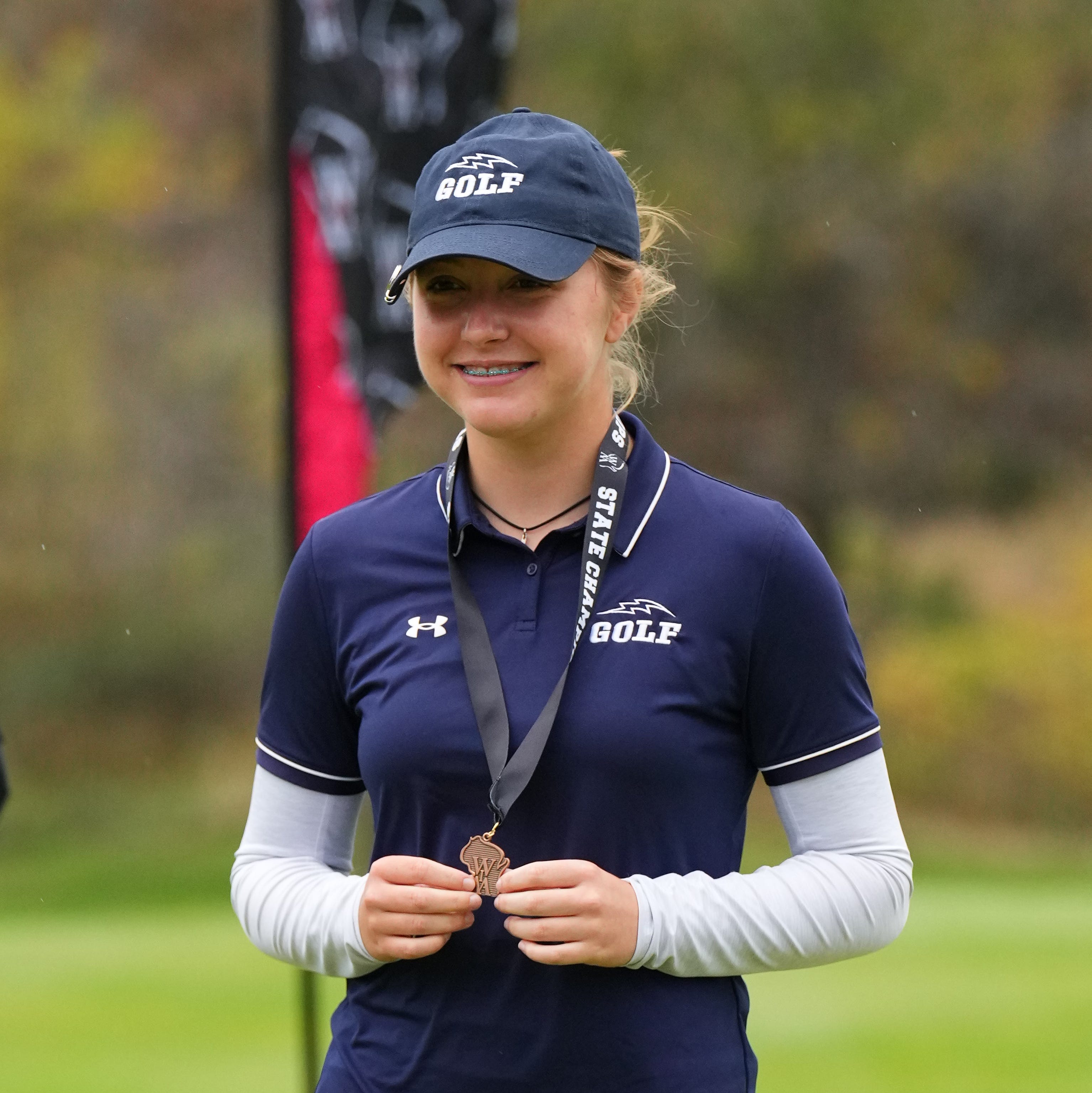 Brookfield East's Haugen sets tournament record in state golf title win