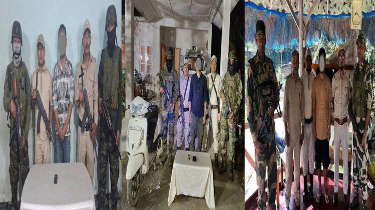 Security forces arrest three active insurgent cadres in Manipur's ...