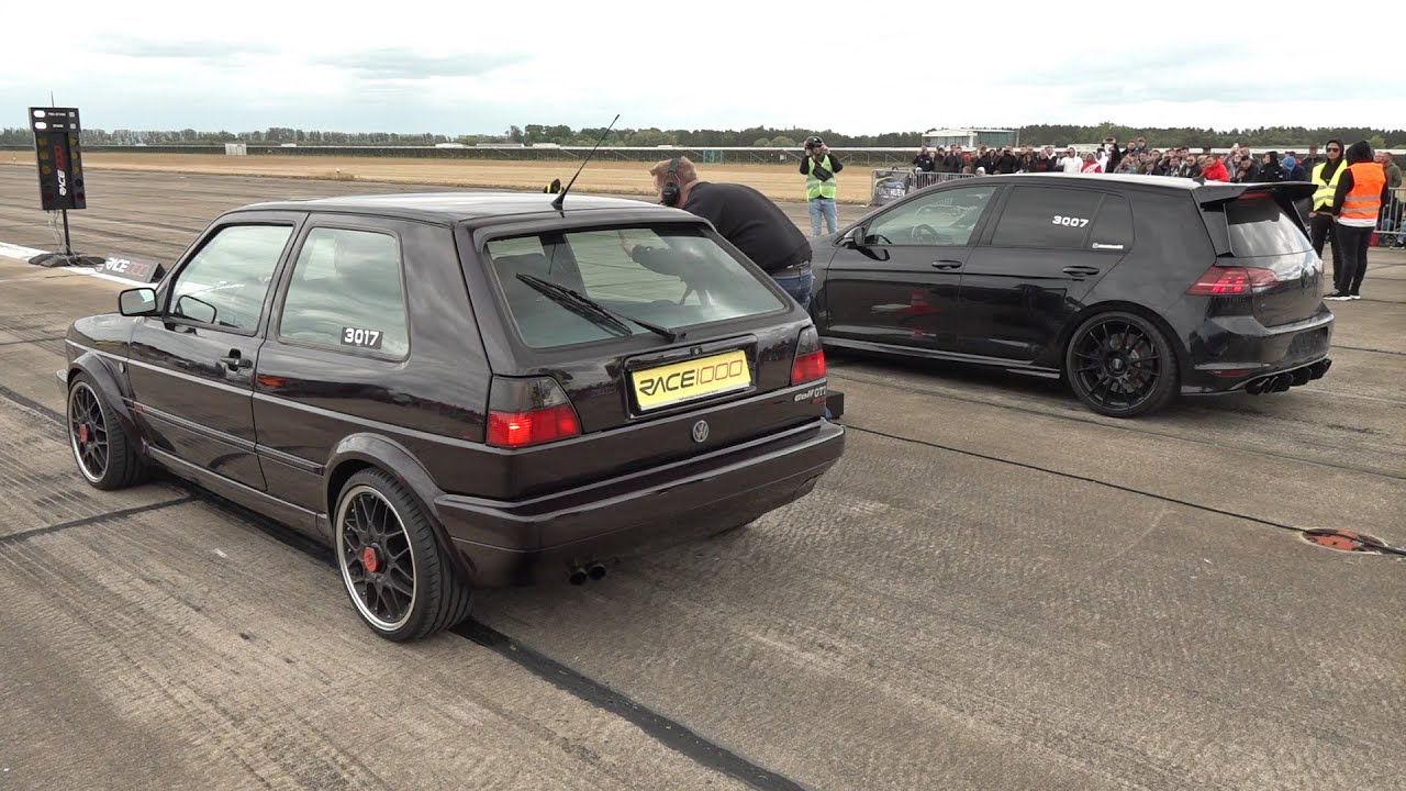 650 PS Golf 2 VR6 gegen Golf 7 R von PK Tuning