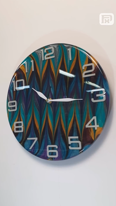 This Resin Wall Clock Will Blow Your Mind Handmade Epoxy Art