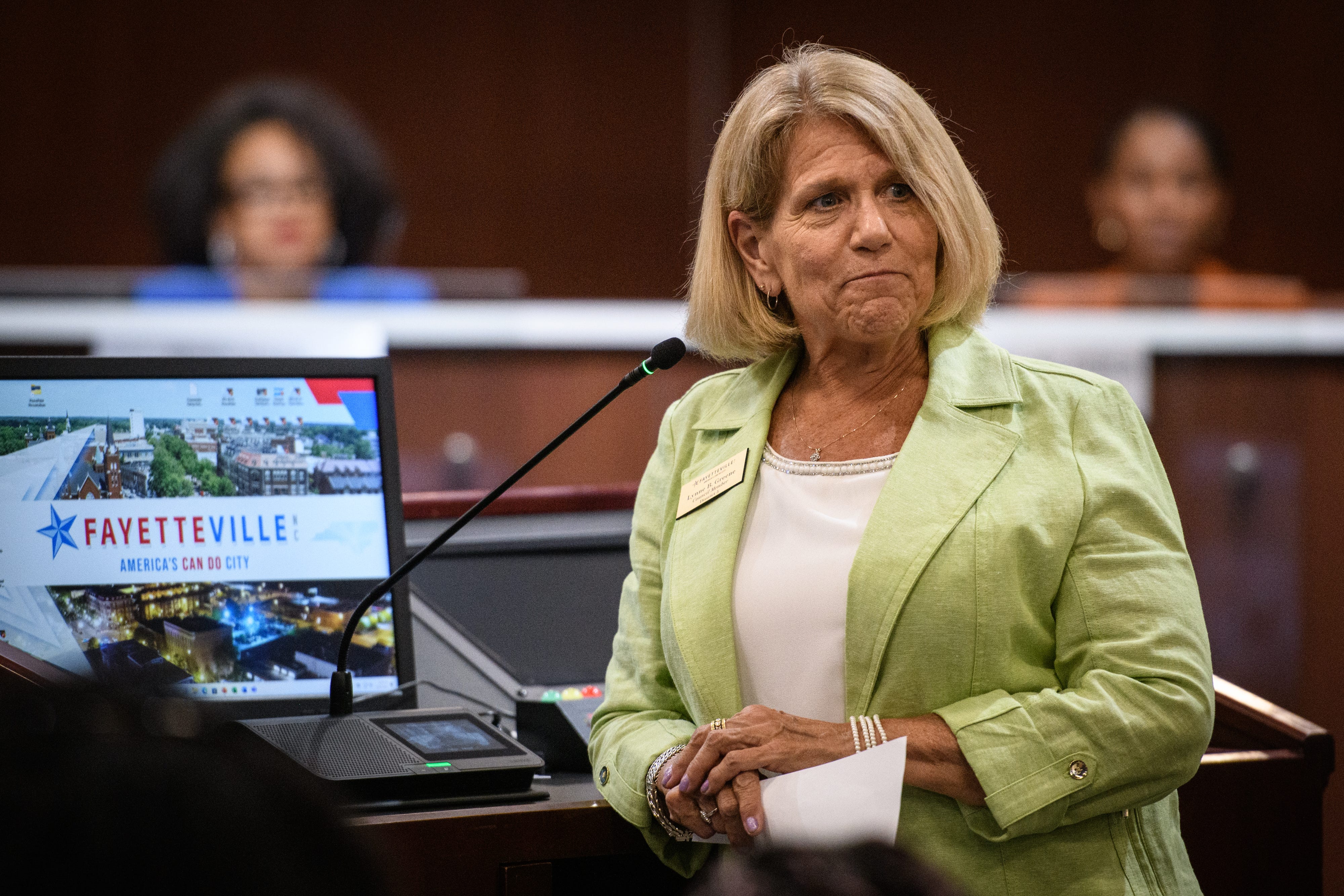 Incumbent Lynne Greene running unopposed for Fayetteville City Council District 5