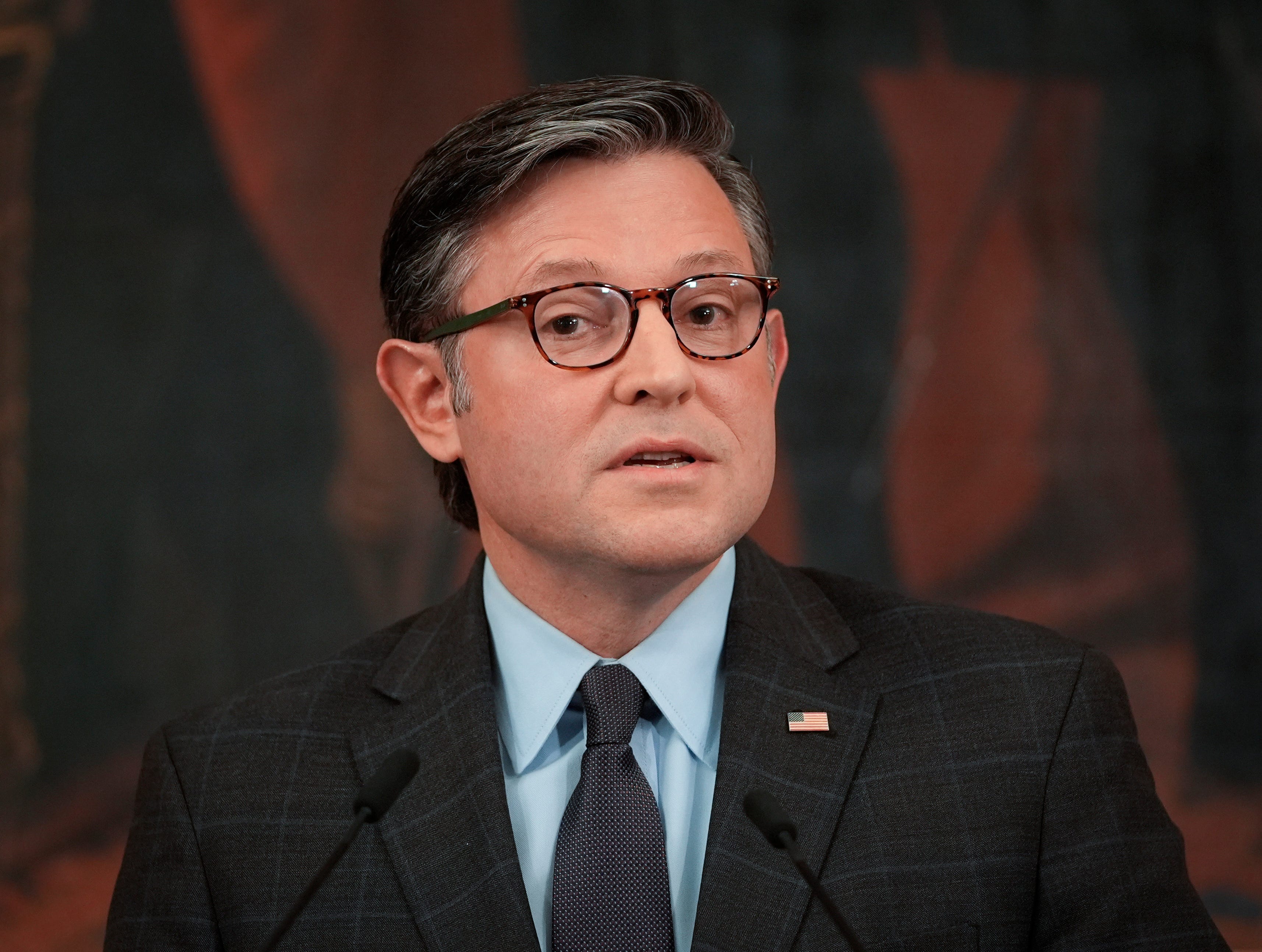 GOP House Speaker Mike Johnson doesn't want to talk about Cory Mills ...